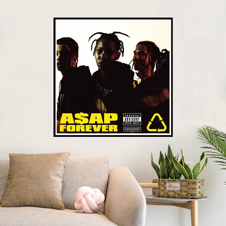 ASAP Rocky Asap forever Music Album Cover Silk Poster | Etsy