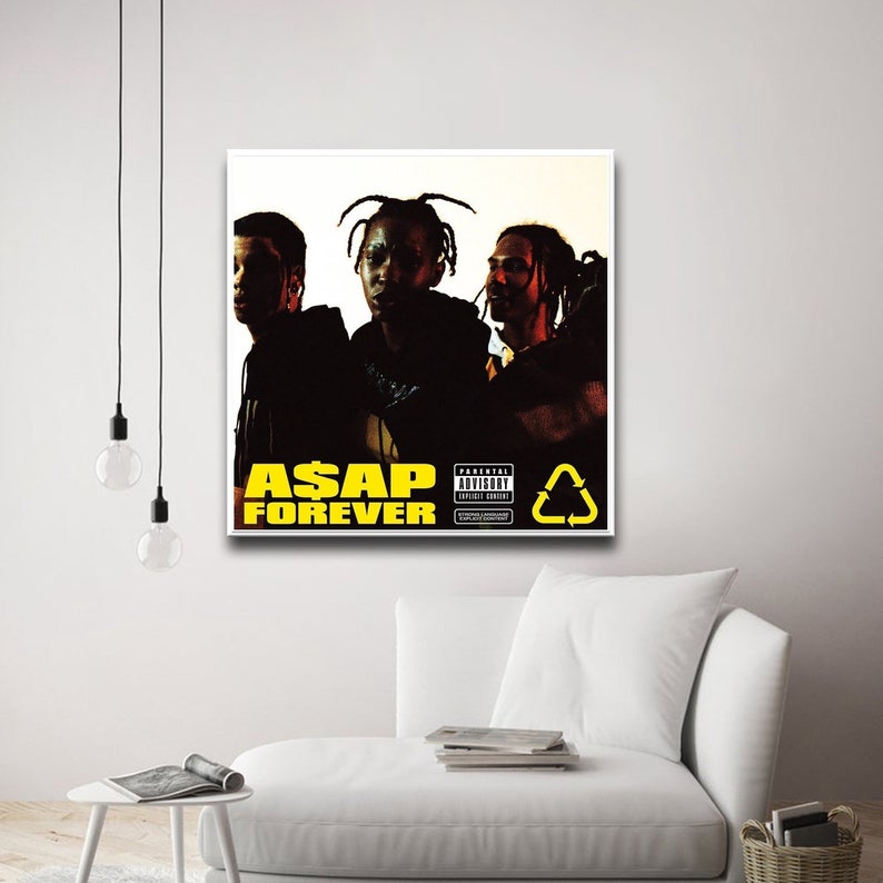 ASAP Rocky Asap forever Music Album Cover Silk Poster | Etsy