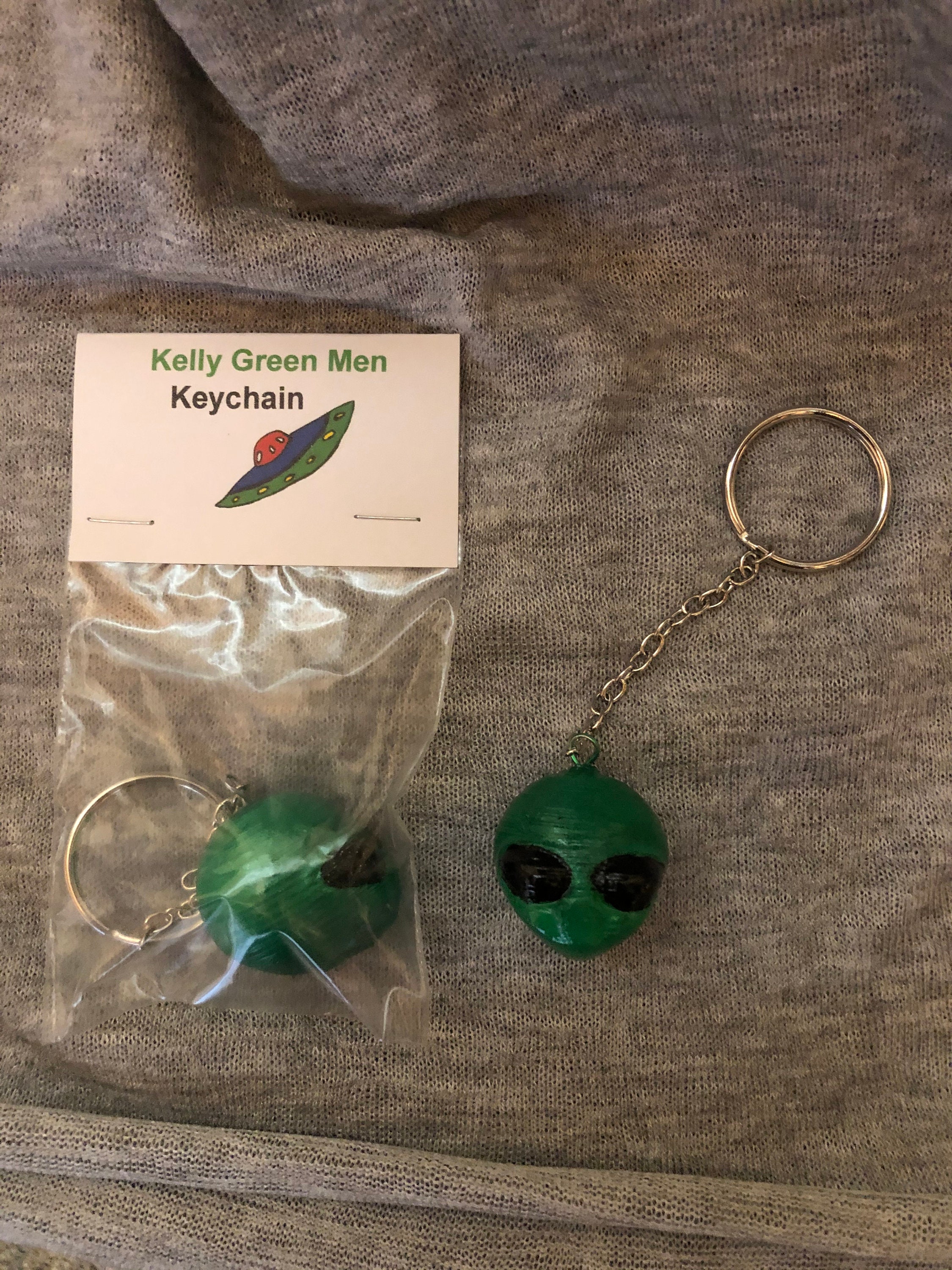 Alien Head Key Ring | Etsy