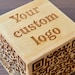 QR Code Cube, Wooden QR Code Block, Custom Logo Cube, Scan QR Menu for ...