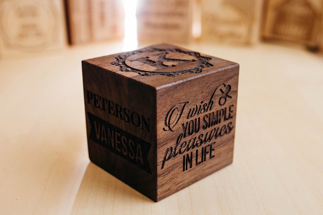 Personalized Baby Block Wooden Baby Block Personalized Baby - Etsy