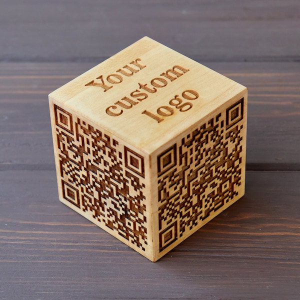 Custom Qr Code Wooden Sign - Etsy
