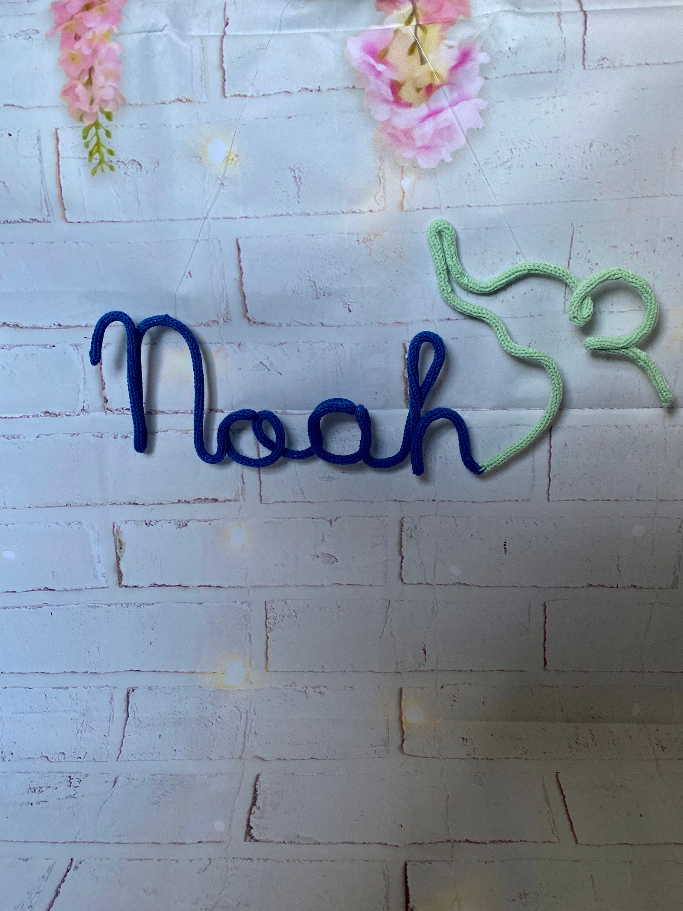 Personalised Knitted Wire Sign, Personalised Wire Name, Wire Wall ...