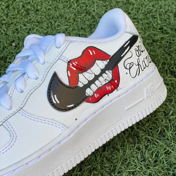 Nike Zapatillas AF1 Air Force One Custom Lips | Etsy