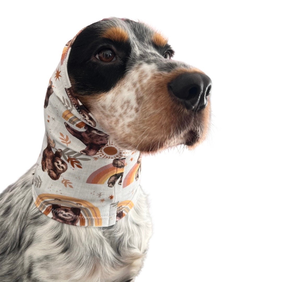 Sloth Raw Feeding Snood, Long Ear Snood, Anxiety Snood, Ear Protector ...
