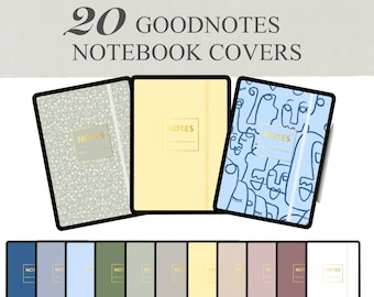 20 Boho Digital Notebook Covers Goodnotes Digital Notebook - Etsy