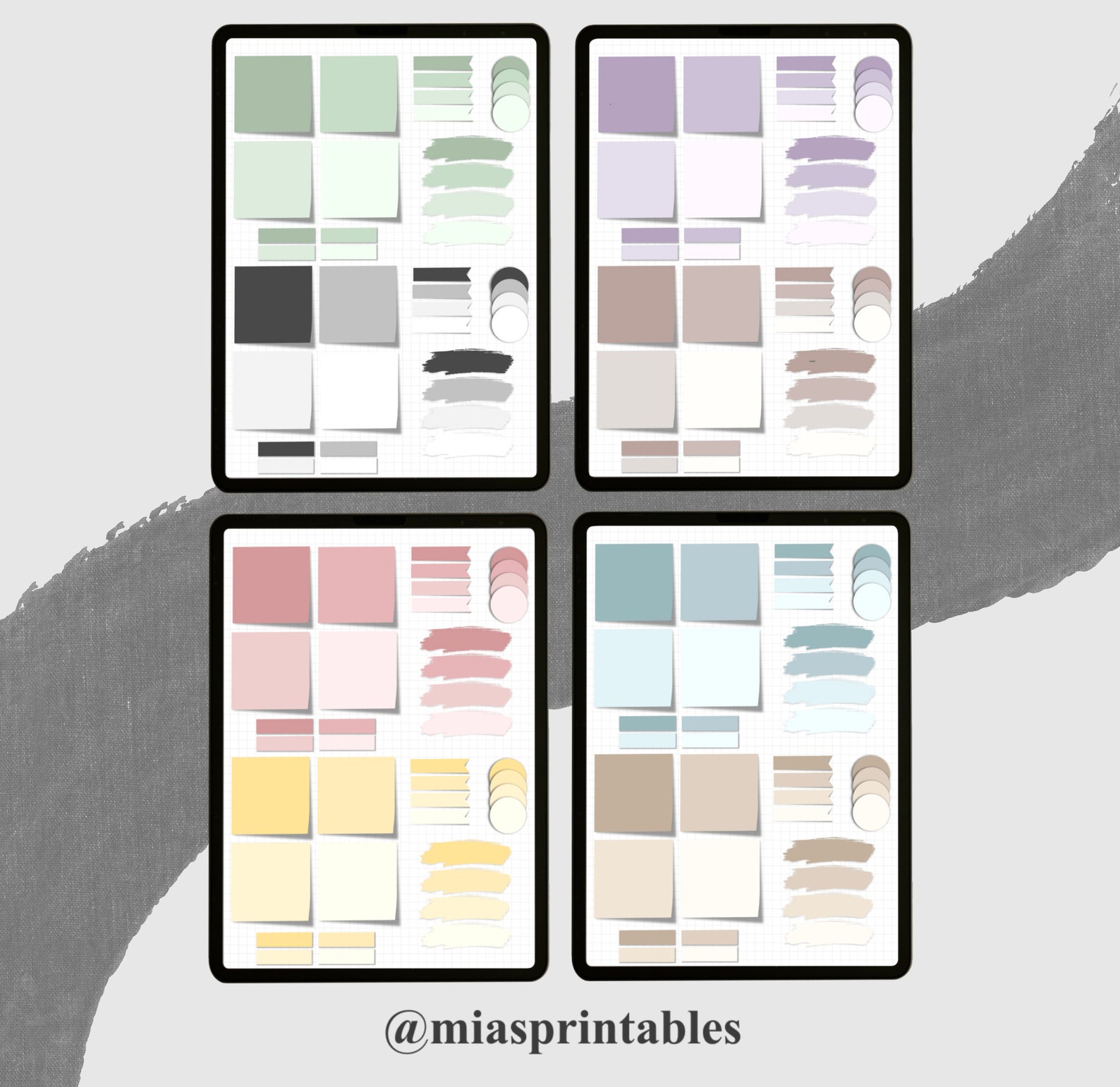 160 Goodnotes Sticky Notes Stickers Ipad Stickers Digital - Etsy