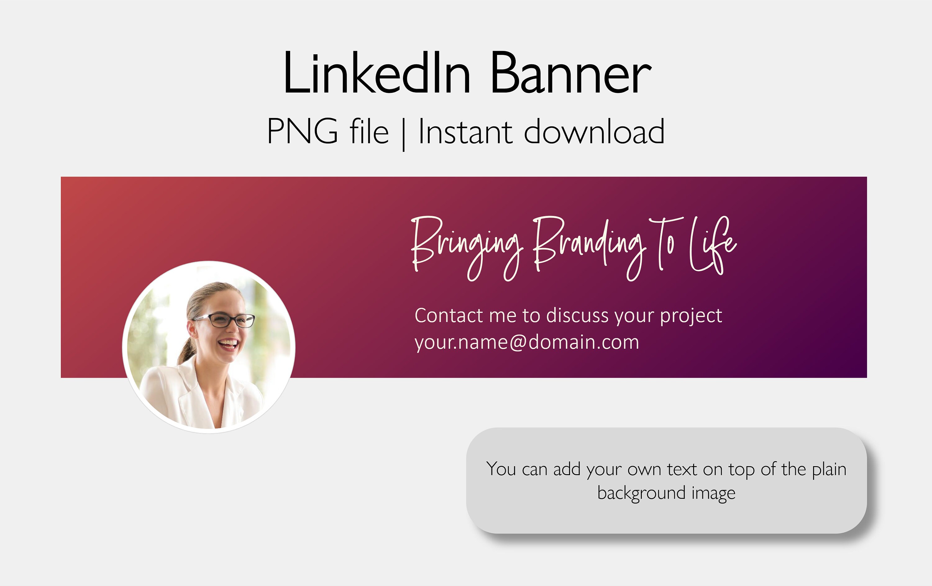 LINKEDIN BANNER for Your Linkedin Personal Profile | Reflect Your ...