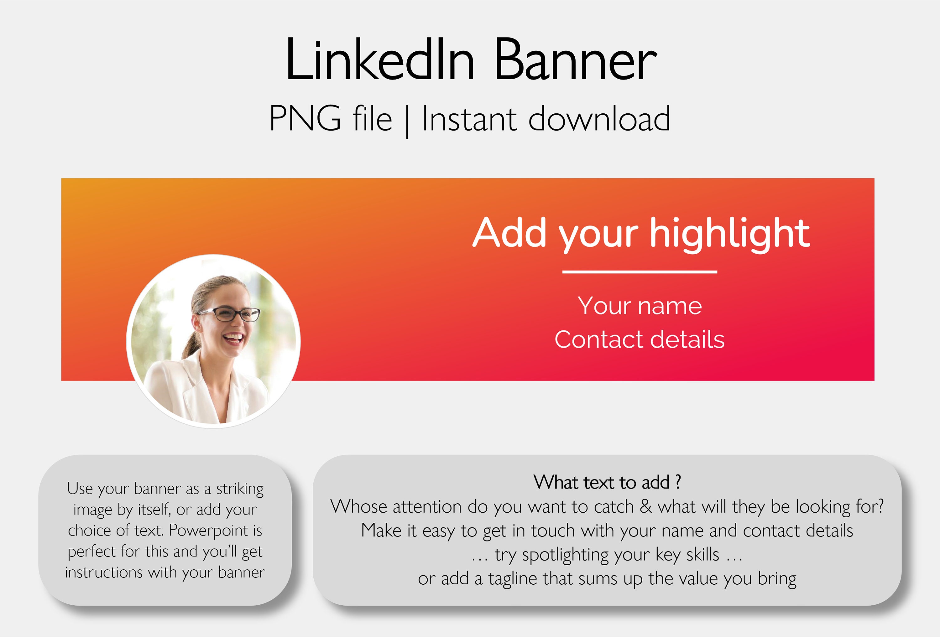 LINKEDIN BANNER for Your Linkedin Personal Profile | Reflect Your ...