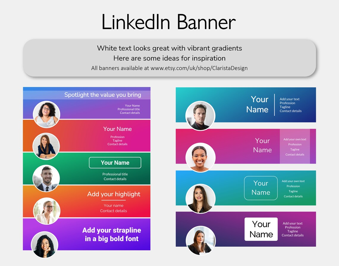 LINKEDIN BANNER for Your Linkedin Personal Profile Reflect Your ...