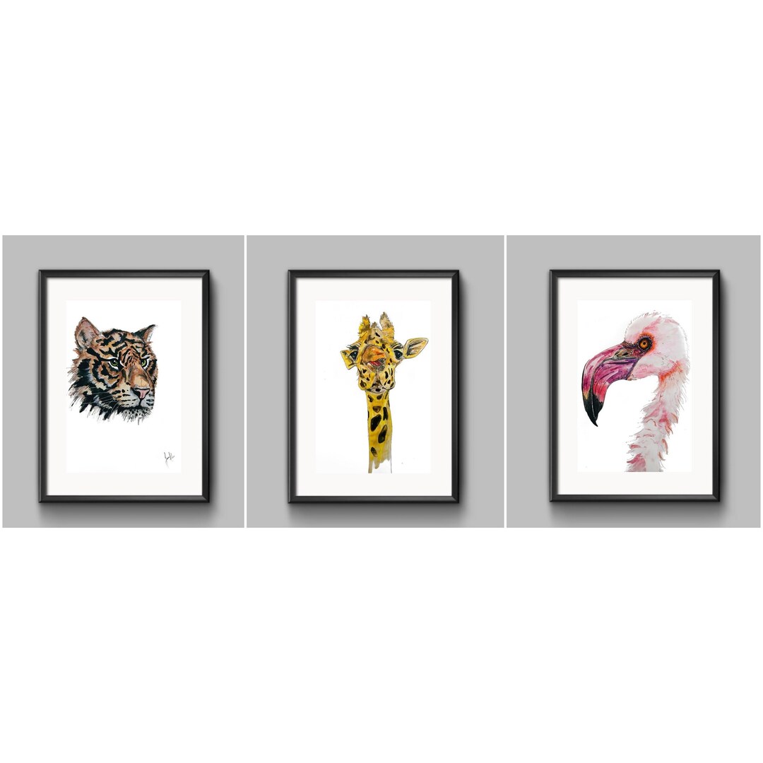 WILDLIFE PRINTS COLLECTION, Animal Prints, Animal Posters, Wall Art ...