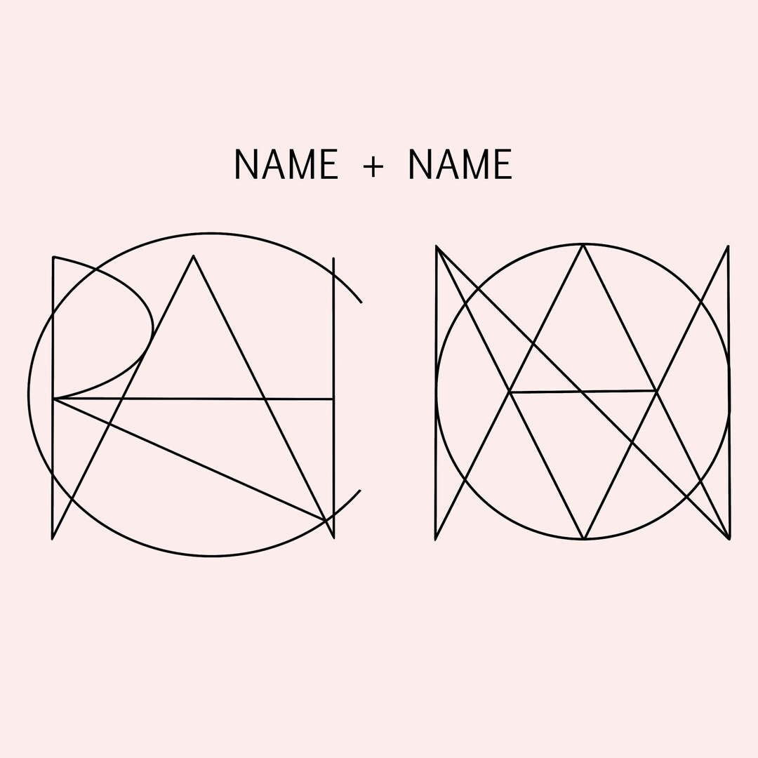 Name Logo for Two - Personalized to Your Names - Tiktok Name Logo ...