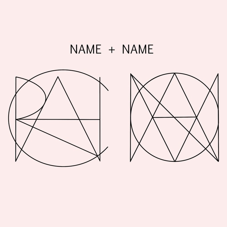 Name Logo for Two - Personalized to Your Names - Tiktok Name Logo ...