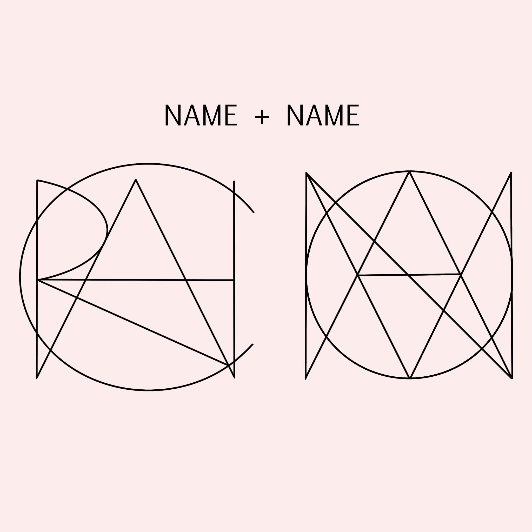 Name Logo for Two - Personalized to Your Names - Tiktok Name Logo ...