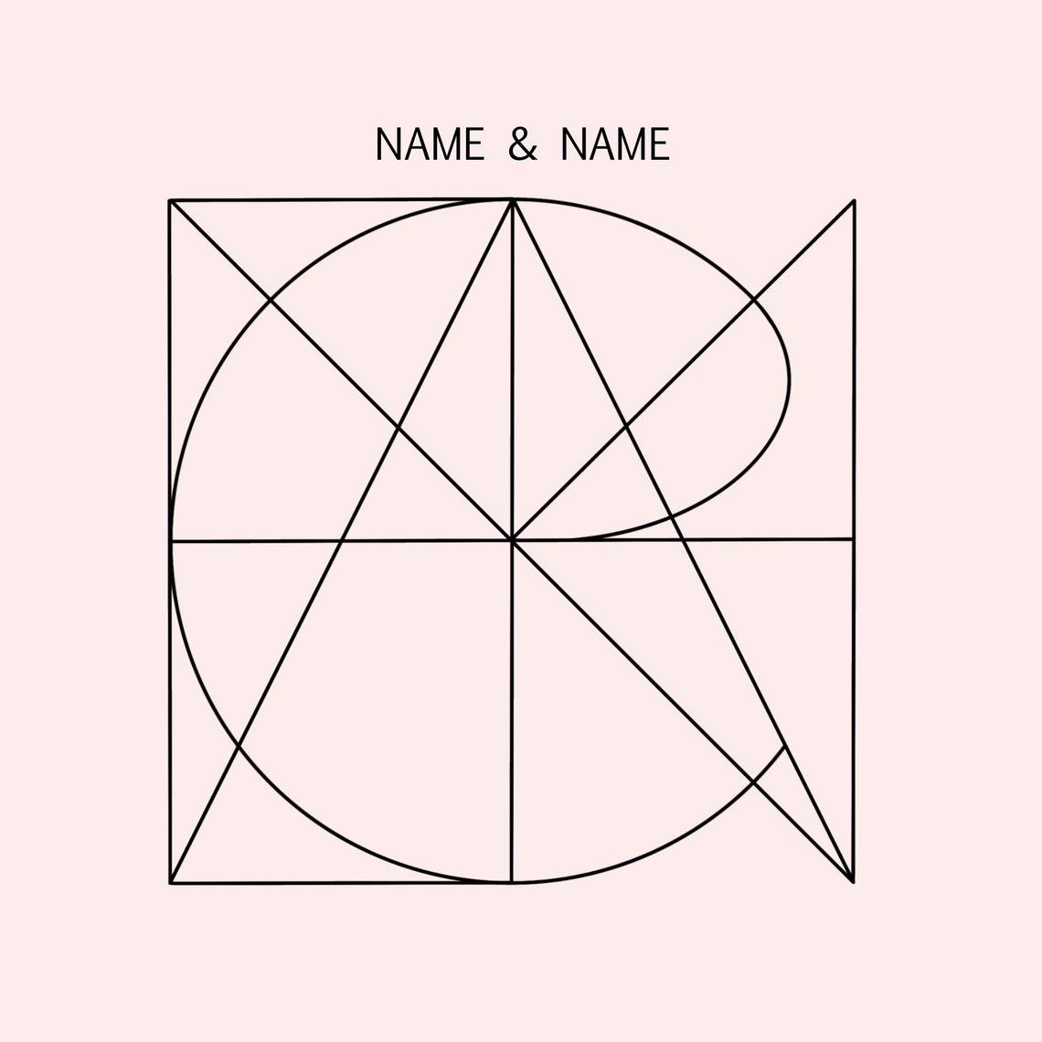 Name Logo for Two - Personalized to Your Names - Tiktok Name Logo ...