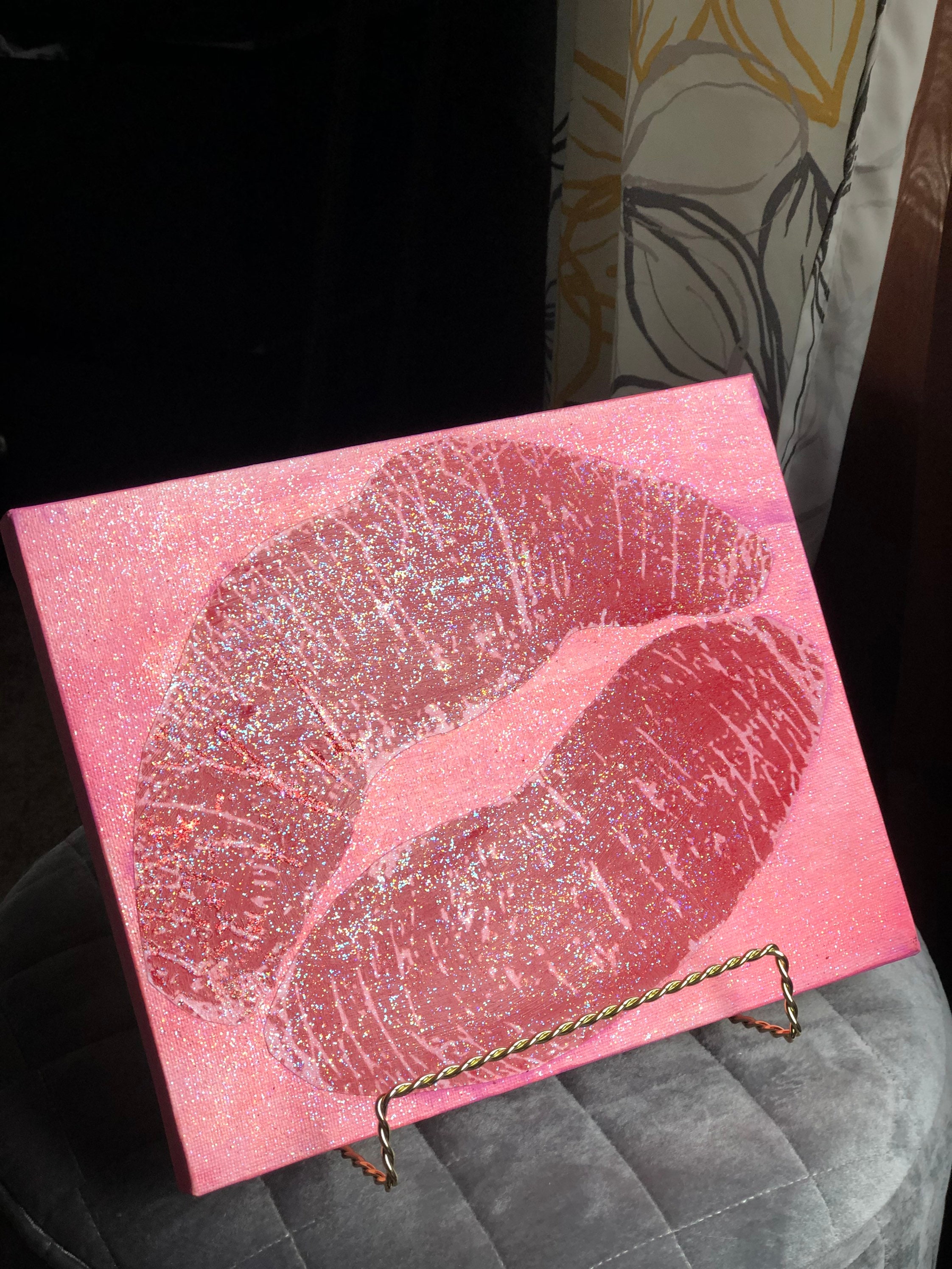 Red Lips Painting - Etsy