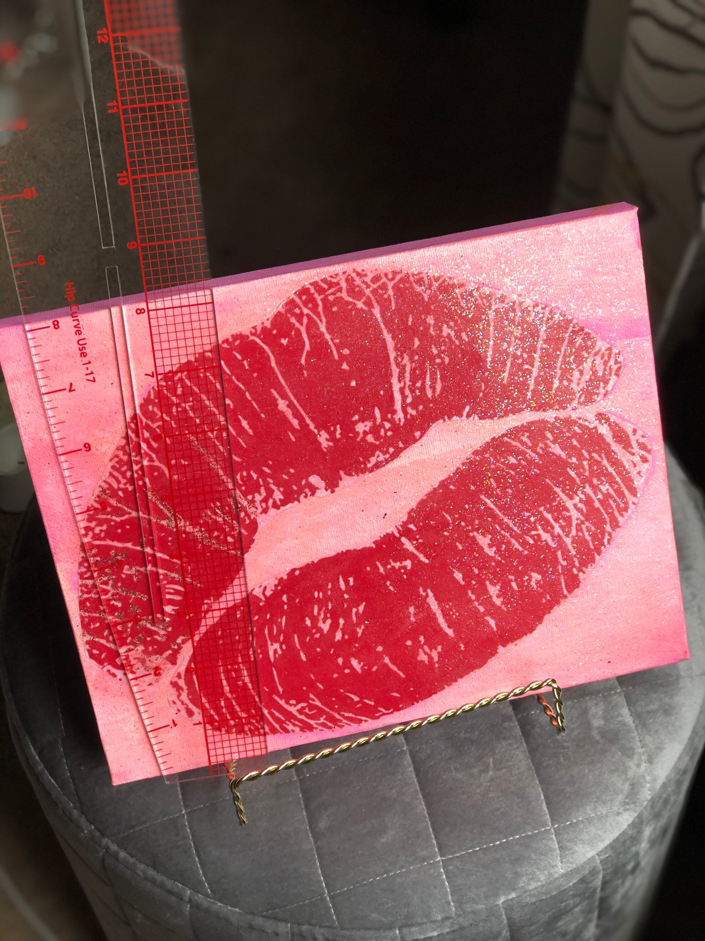 Red Lips Painting - Etsy