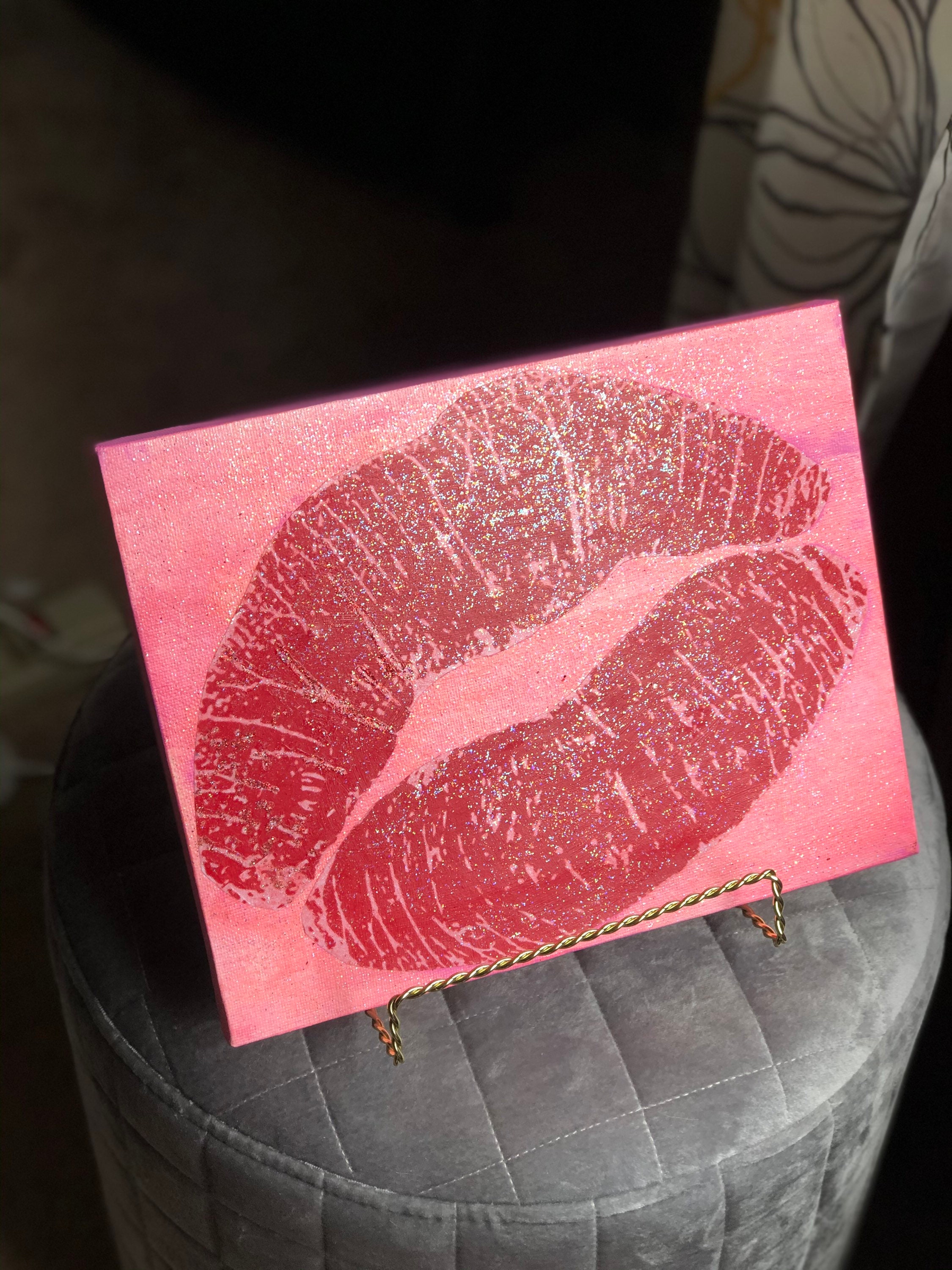Red Lips Painting - Etsy