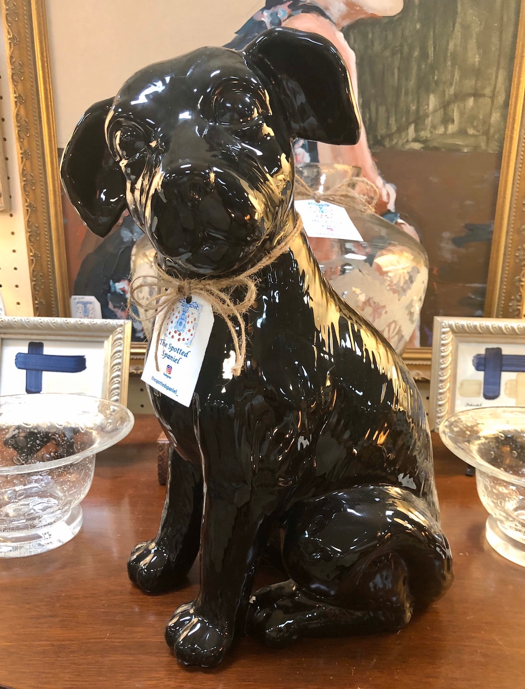 Tall Black Labrador Retriever Figure - Etsy