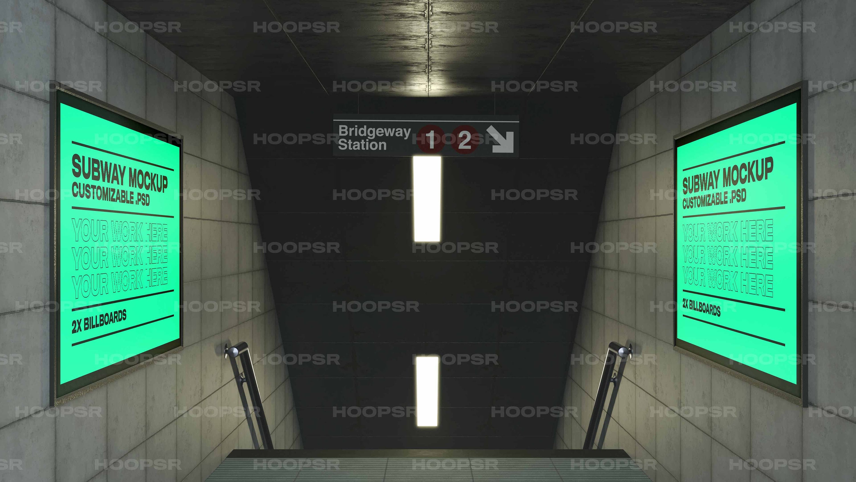 Subway Poster and Billboard Mockups - Etsy