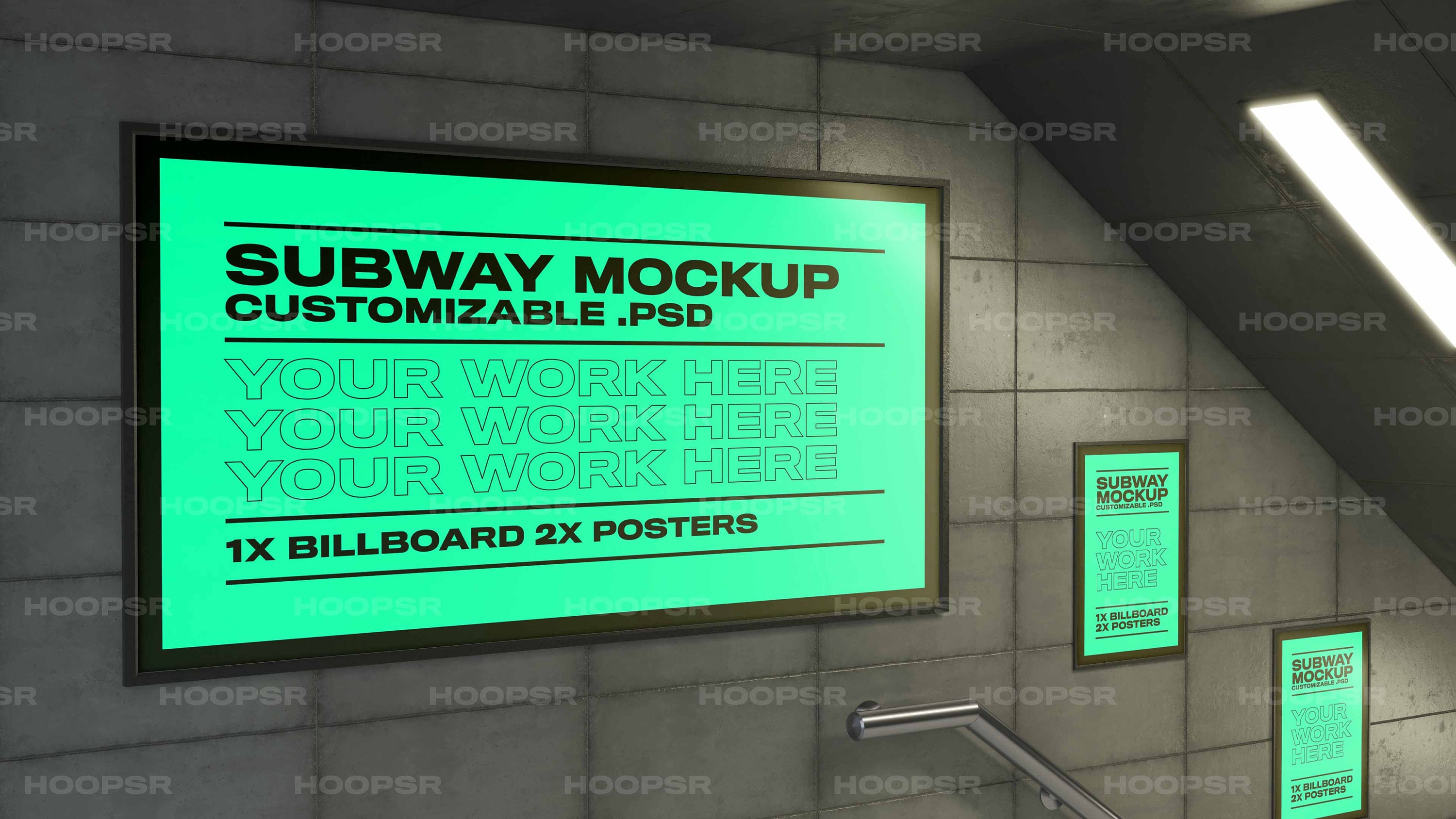 Subway Poster and Billboard Mockups - Etsy