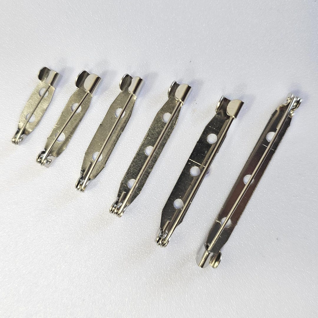 100 Pcs Brooch Pins Metal Locking Pin Backs Safety Brooch Clasp Pin ...