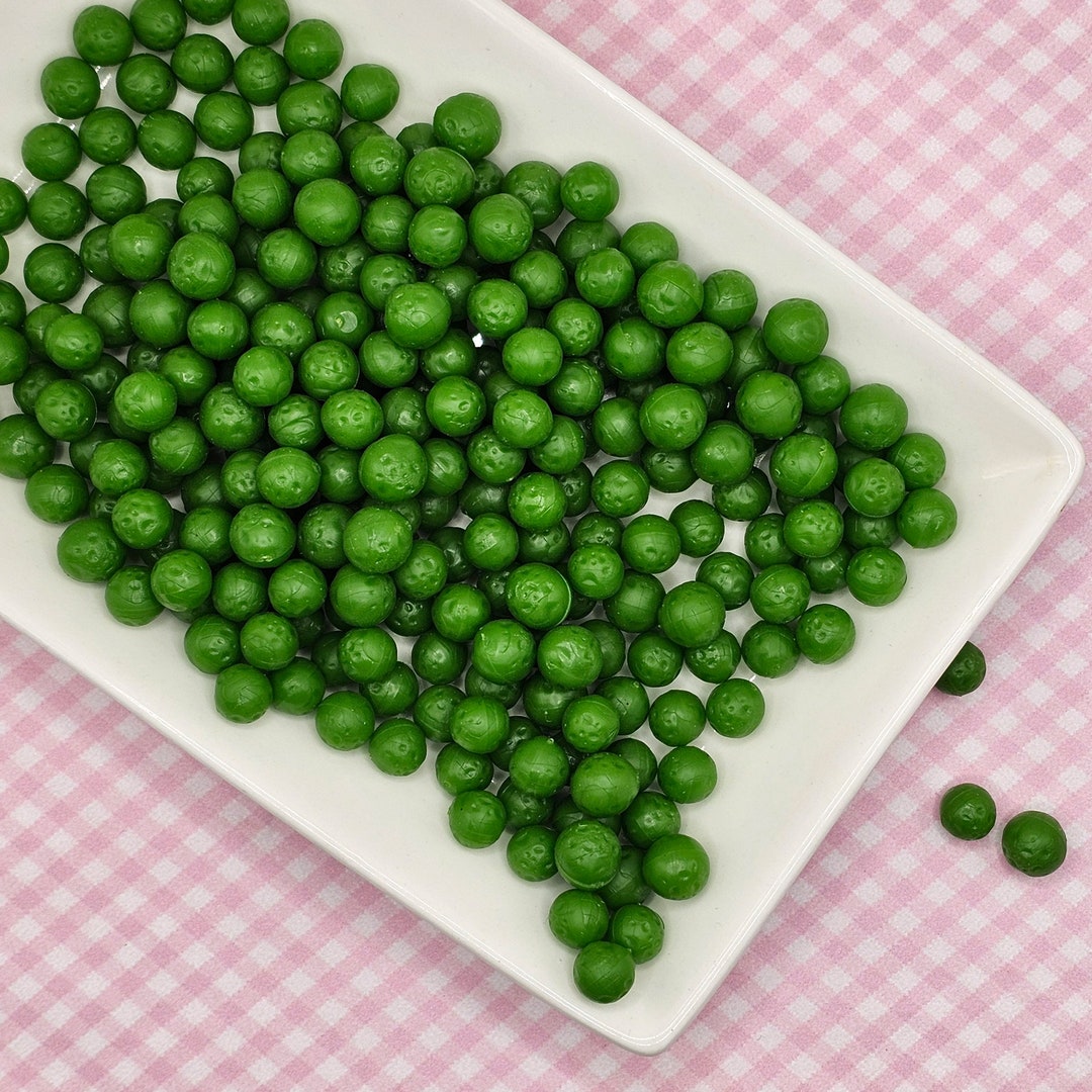 15/50/100 Pcs Green Peas Realistic Imitation Fake Food Pea Greens ...