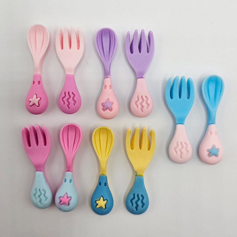 Kawaii Forks and Spoons - Etsy