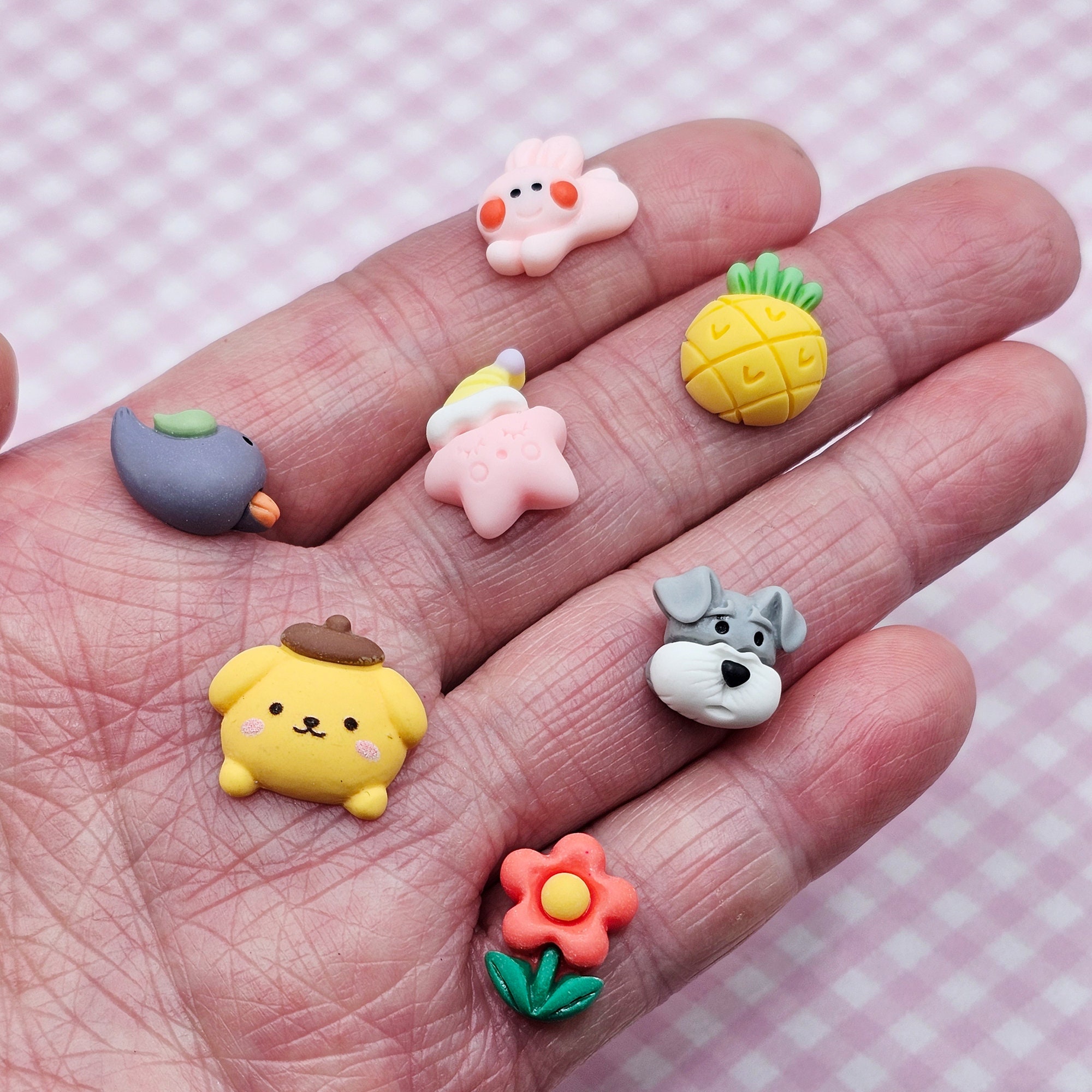 Cute Miniature Kawaii Decoden Cartoon Character Resin Flatback - Etsy