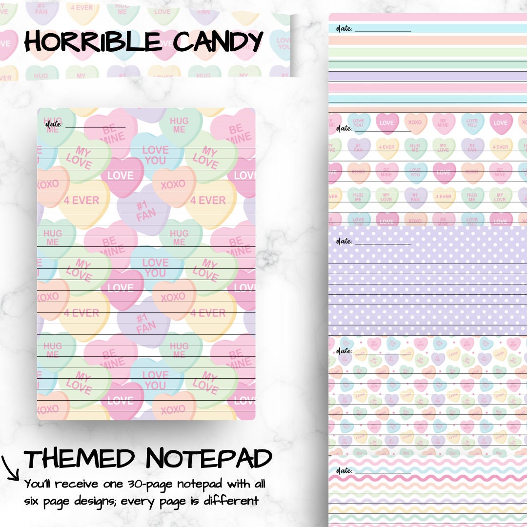 SHOP CLOSING Terrible Candy Notepad See Images for Details - Etsy