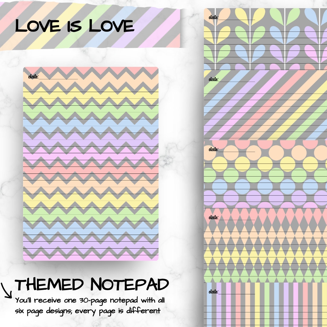 Love is Love Notepad See Images for Details - Etsy