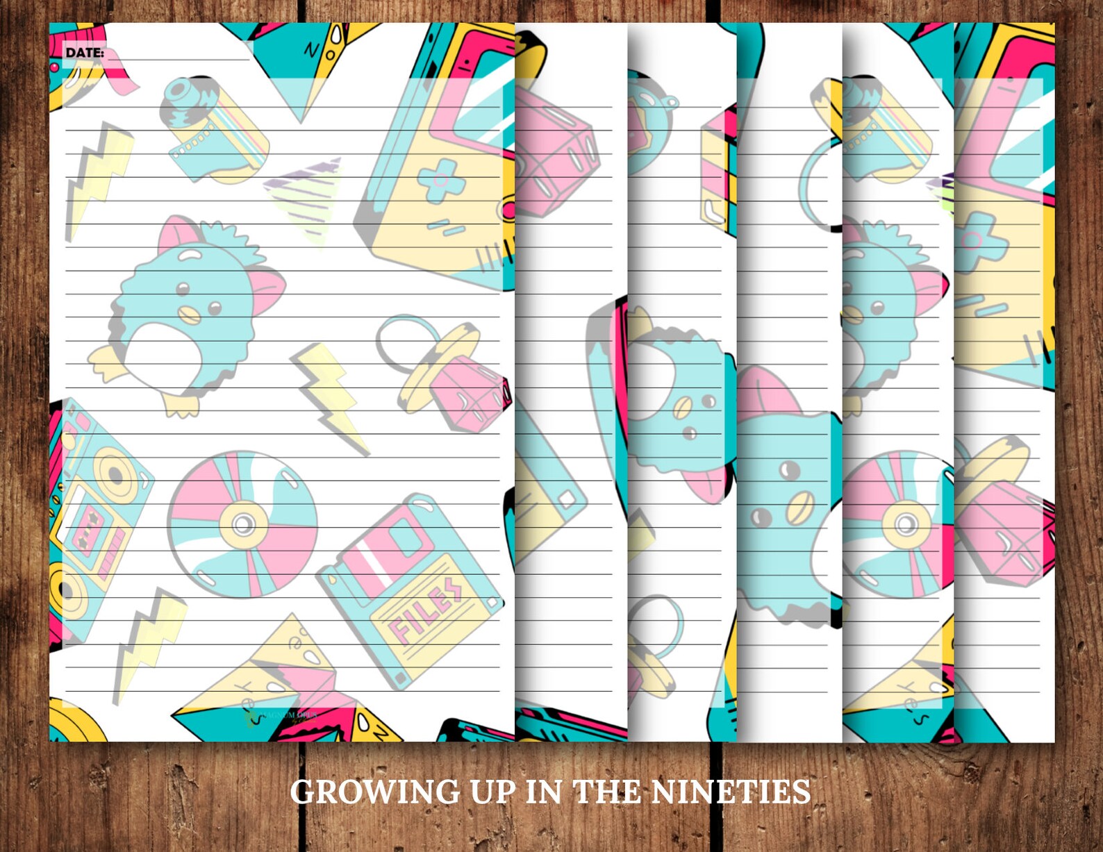 Growing up in the Nineties 90s Themed Notepad 1 30 Page - Etsy