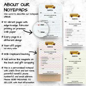 Parent Notes Custom Notepad See Images for Details - Etsy