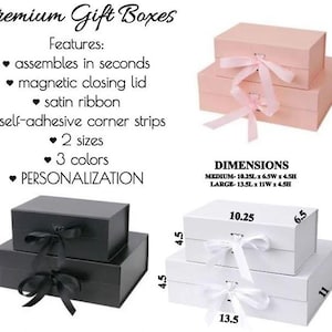 Bridesmaid Gift Box, Personalized Wedding Box, Custom Proposal Box ...