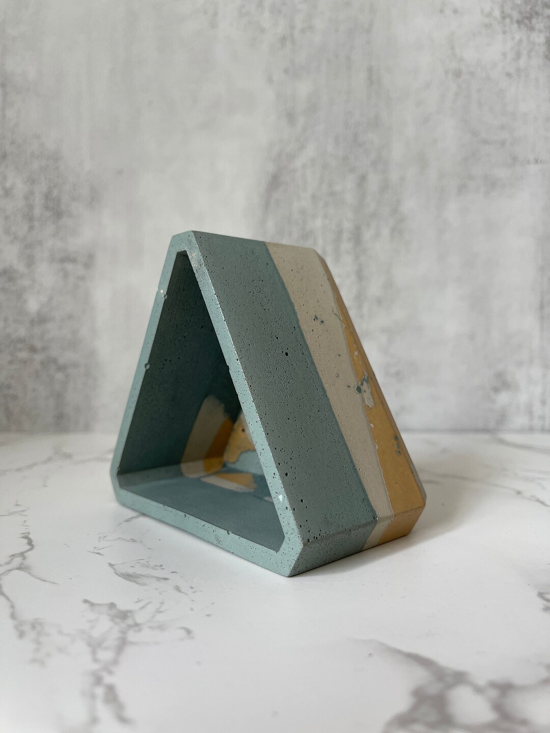 Triangle Planter Triangle Pot Succulent Planter Concrete - Etsy