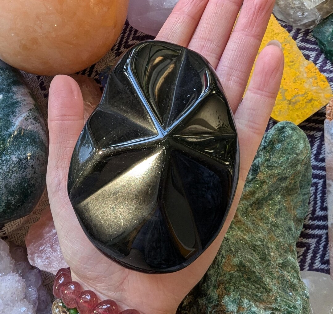 Obsidian Star, Ethically Sourced Crystal - Etsy
