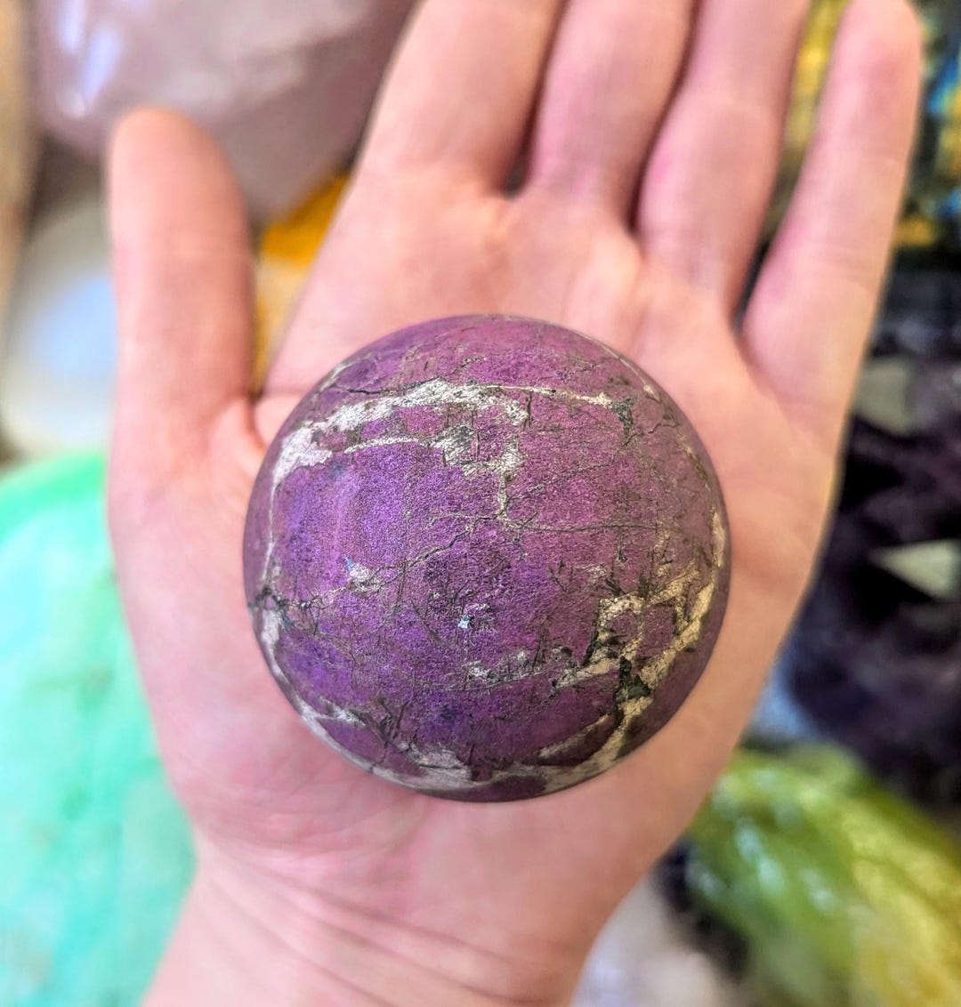 AAA Purpurite, Velvet Sheen Sphere, Ethically Sourced Crystal - Etsy