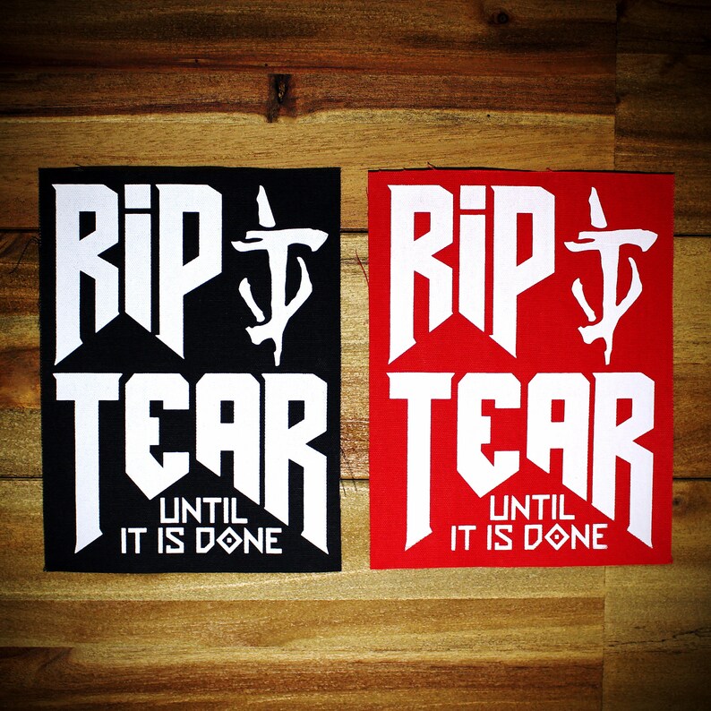 DOOM Back Patch RIP and TEAR - Etsy