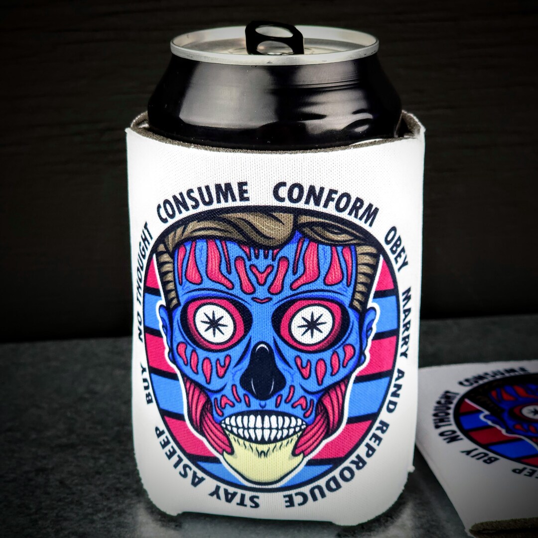 They Live alien Among Us 12oz Can Cooler - Etsy