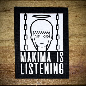 Anime Devil Patch - MAKIMA IS LISTENING - Etsy