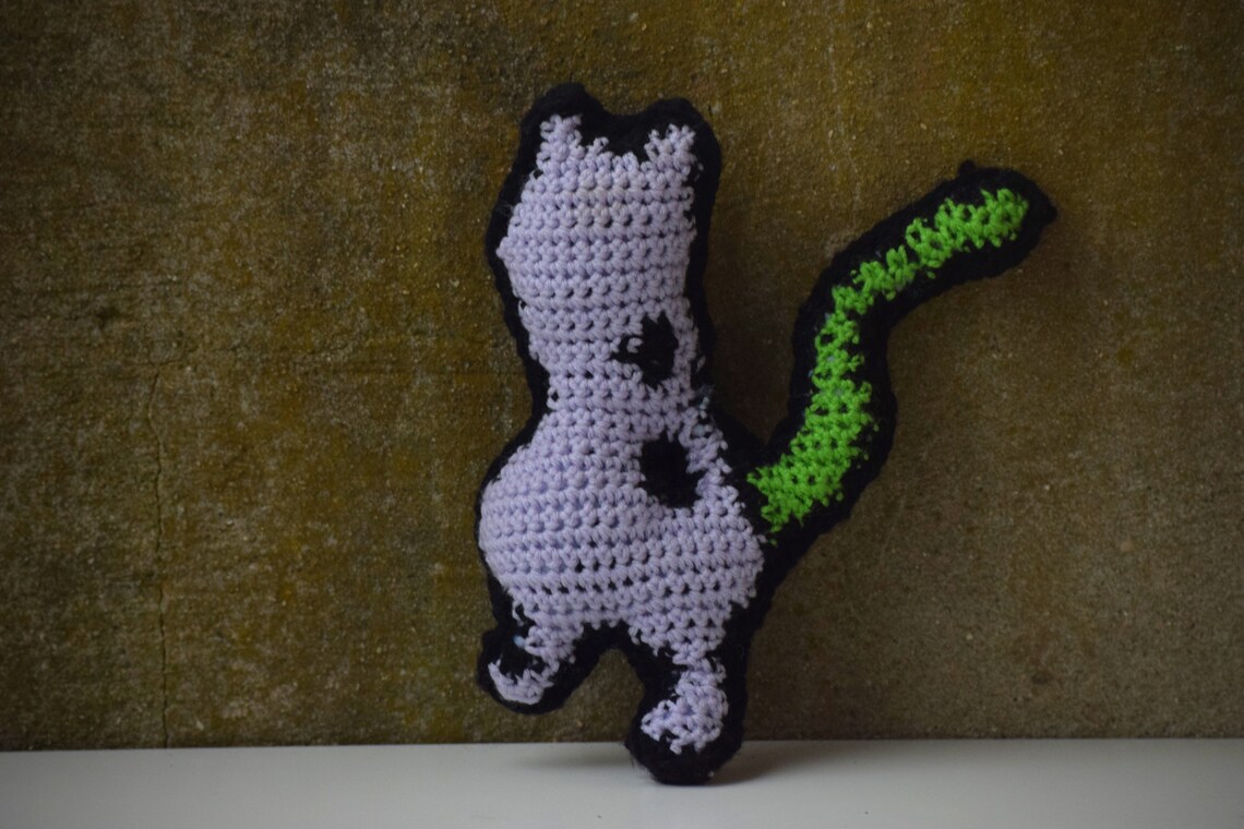 Shiny Mewtwo 8-bit Plush - Etsy