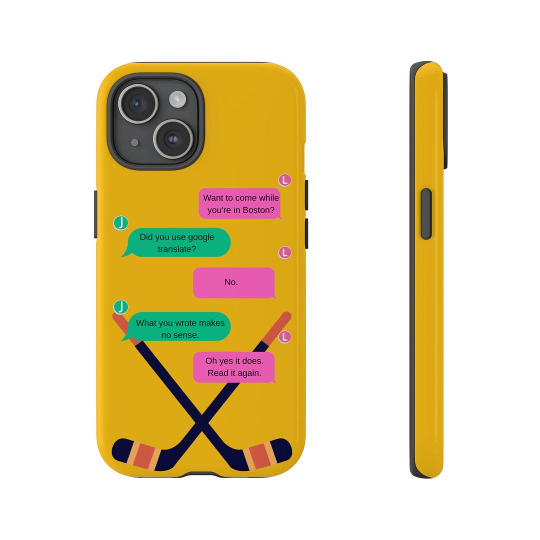 Heated Rivalry Inspired Hockey Text Message iPhone Case Tough ...