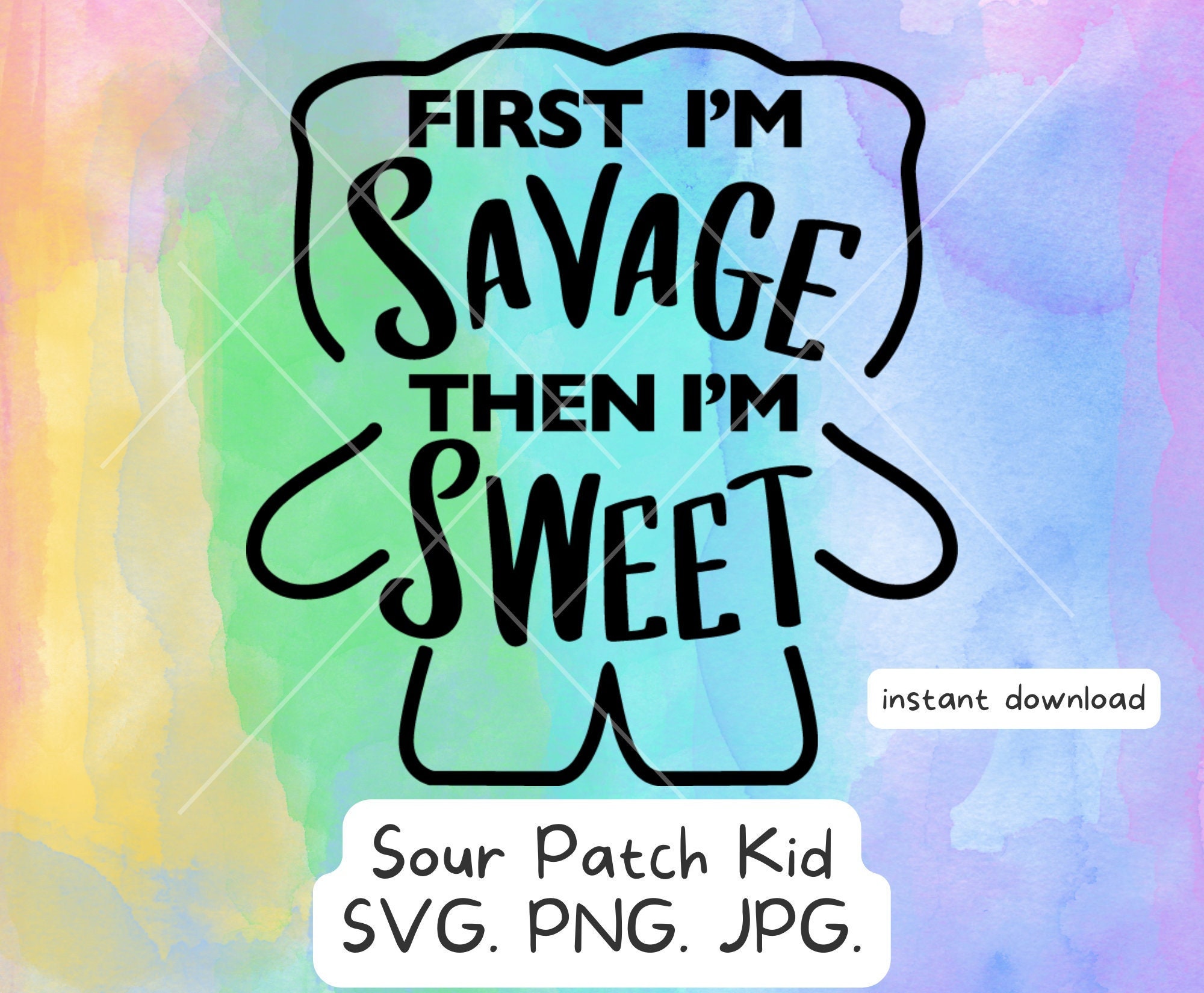 Sour Patch Kid SVG Png Savage PNG Svg Sour Patch SVG Savage - Etsy ...