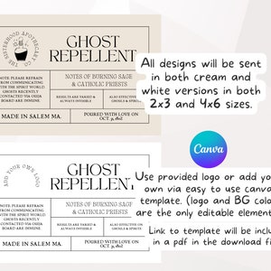 Halloween Editable Candle Label, Spooky Candle Label Design ...