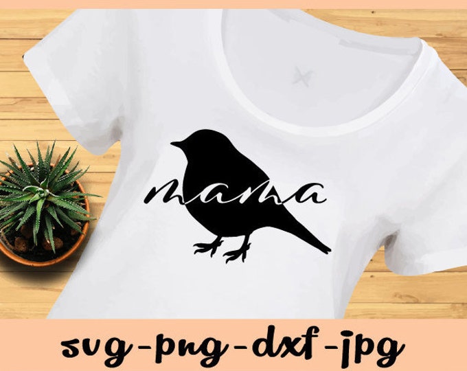 Mama Bird SVG - Etsy Canada