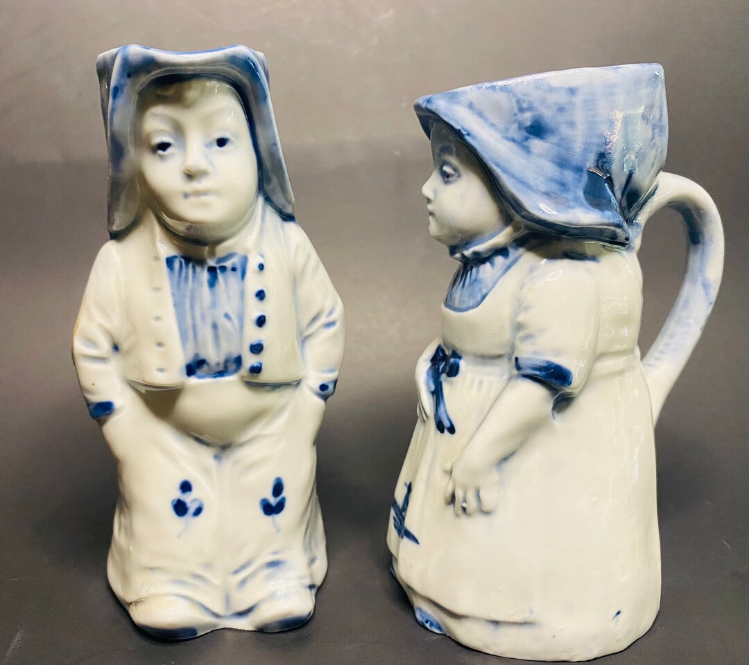 Set of 2 Antique German Toby Mugs Pitchers, Ges Gesch 5080 - Etsy