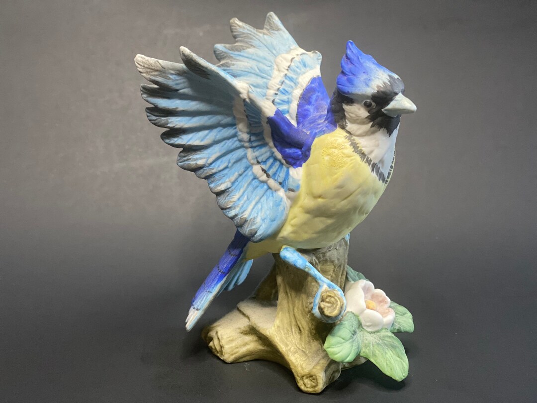 Vintage Lefton China Hand Painted Blue Bird Numbered 1265 - Etsy