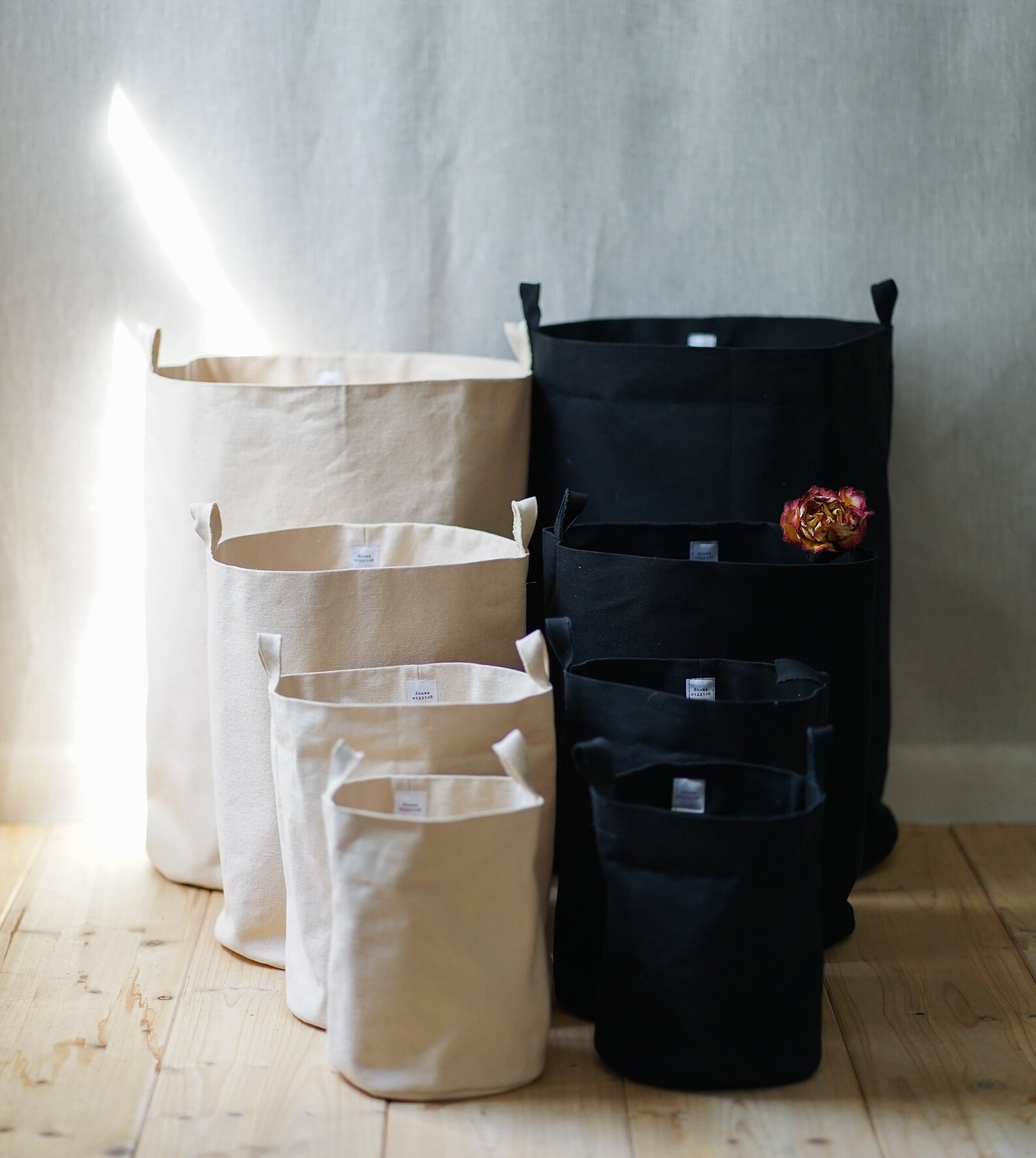 Natural Canvas Storage Bins Canvas Storage Basket Bins - Etsy