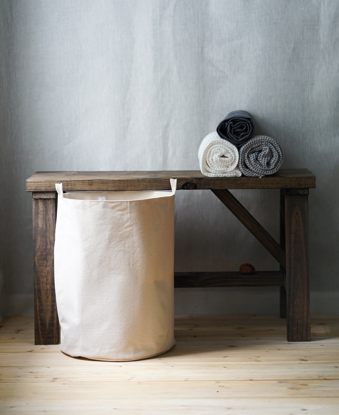 Natural Canvas Storage Bins Canvas Storage Basket Bins - Etsy