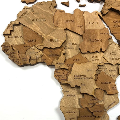 Wood Map Wooden World Map With Background Large Wall Art World - Etsy ...